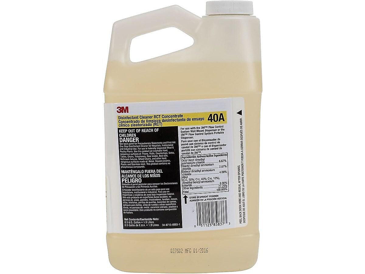 3M™ Disinfectant Cleaner RCT Concentrate, 0.5 Gallon, 4/Case – Personal ...