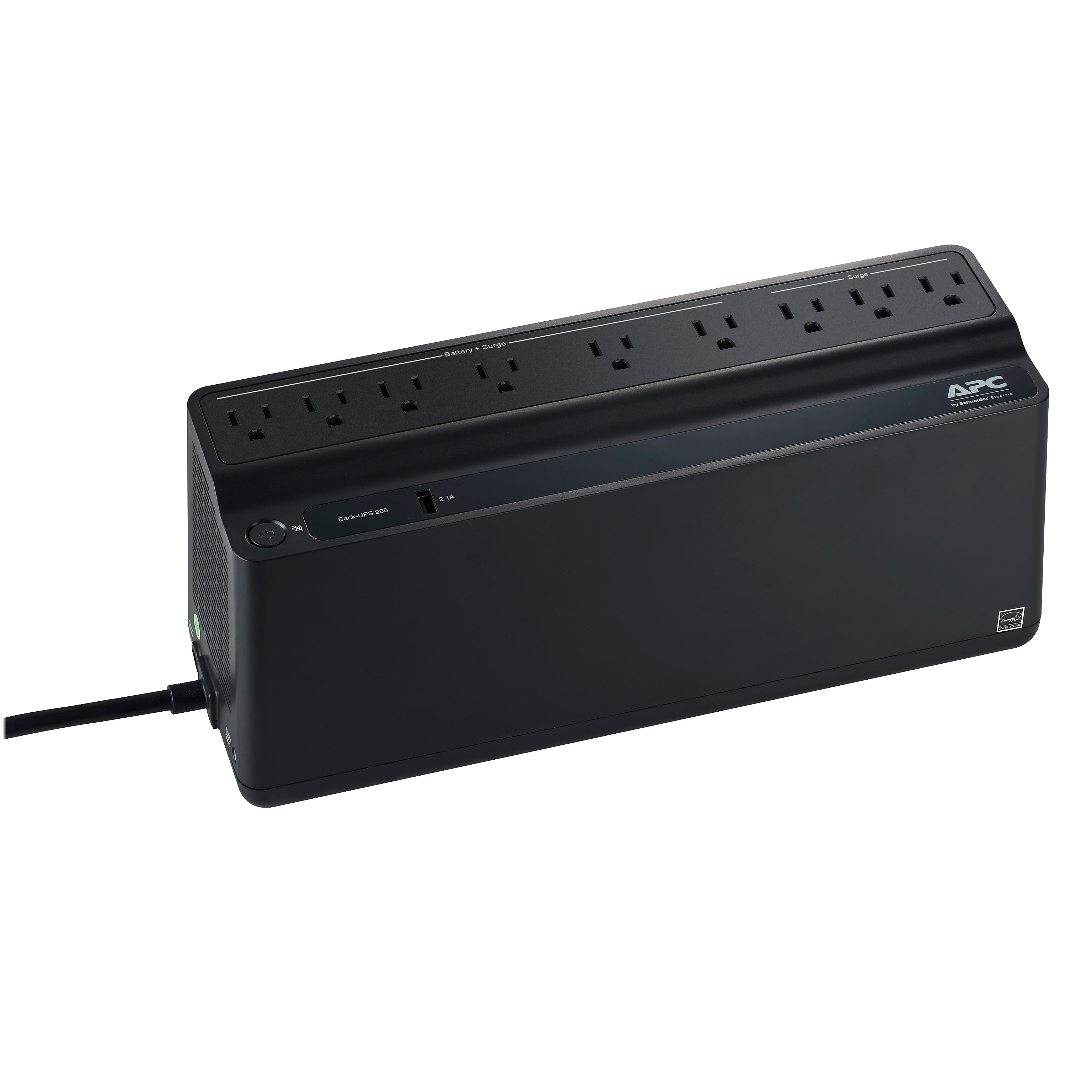 APC Back-UPS 900VA Battery Backup & Surge Protector, 9-Outlets, Black ...