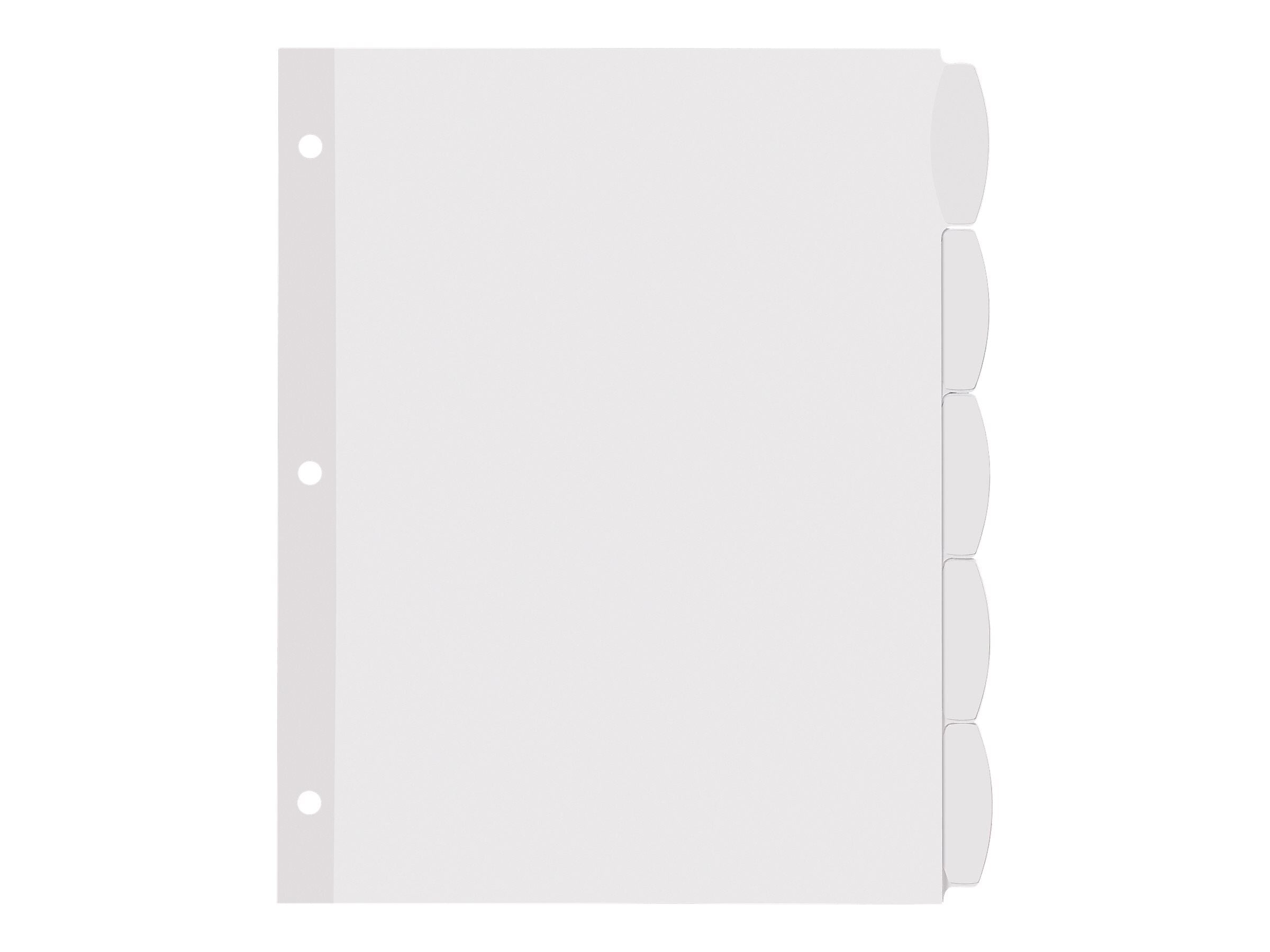 Avery Big Tab Printable Paper Dividers with White Labels, 5 Tabs, 4 Se ...