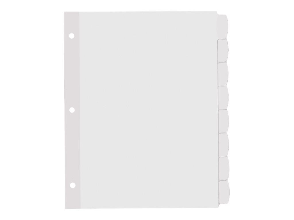 Avery Big Tab Printable Paper Dividers with White Labels, 8 Tabs, 20 S ...