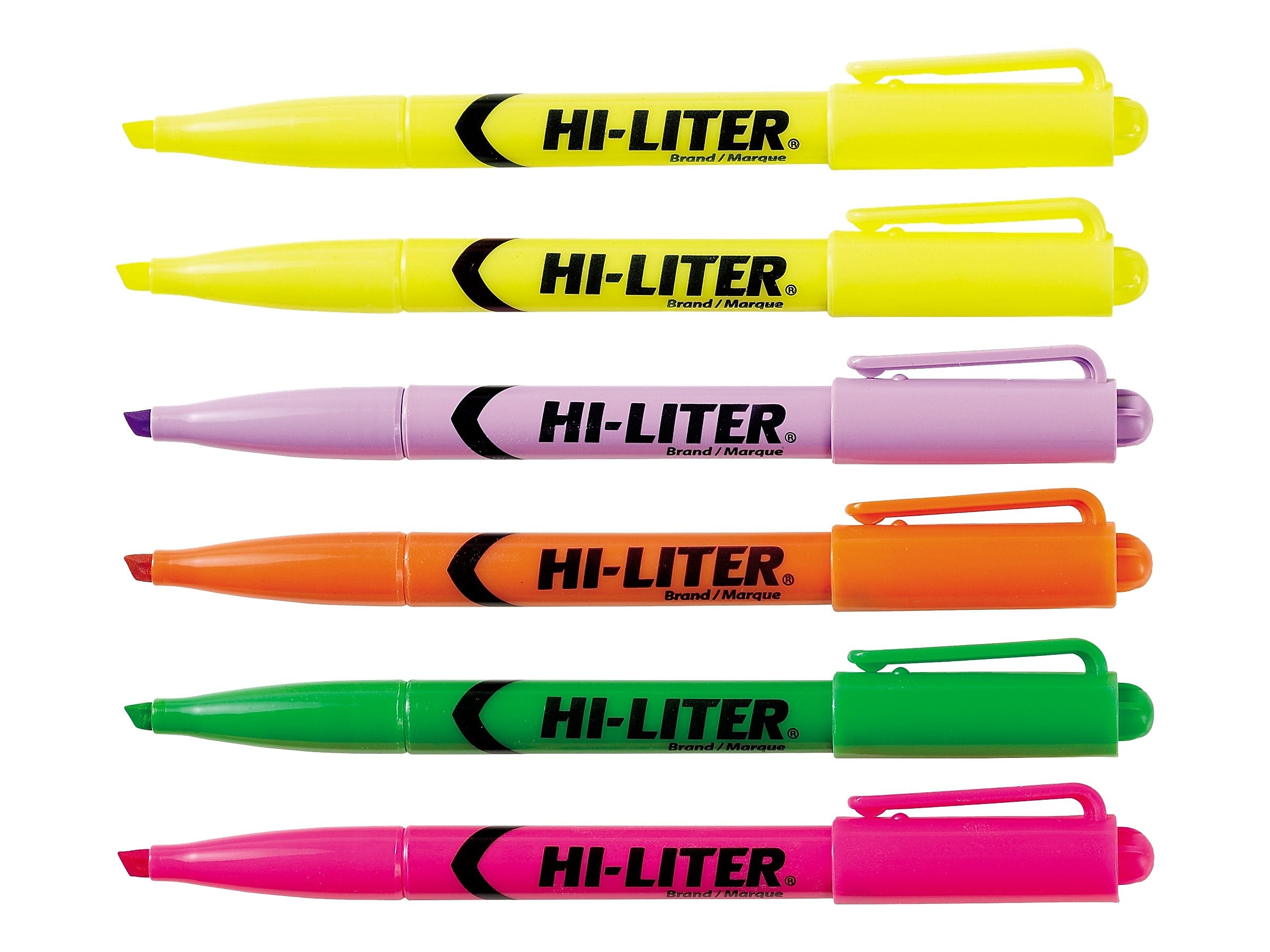 Avery Hi-Liter Stick Highlighters, Chisel, Assorted, 6/Pack – Personal ...