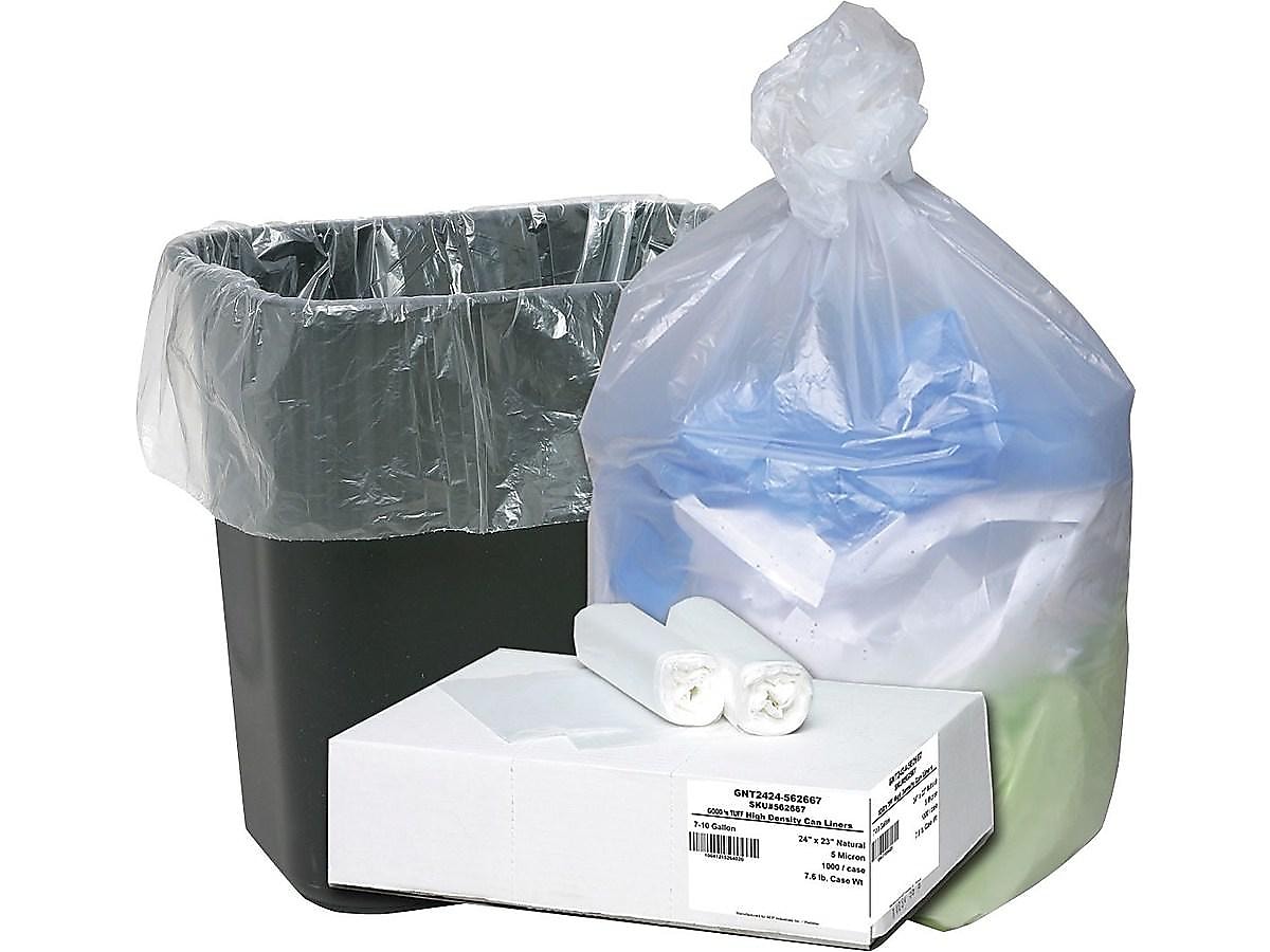 Berry Global Good'nTuff 10 Gallon Industrial Trash Bag, 24" x 24", Hig ...