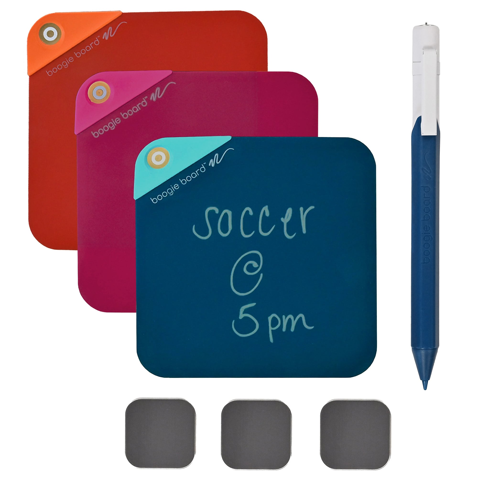 Boogie Board VersaNotes Starter Pack Reusable Notes, Tricolor, 3/Pack ...