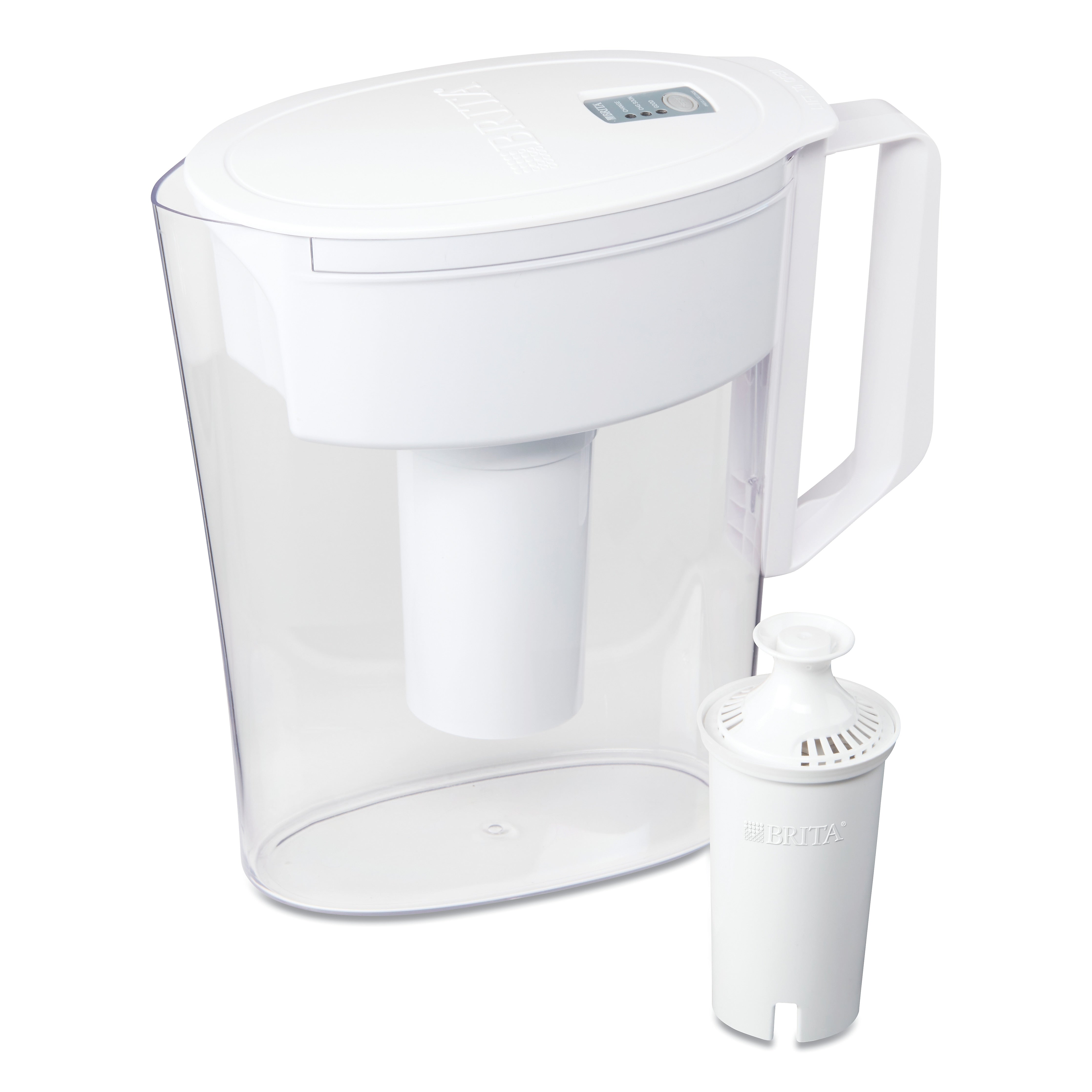 Brita Classic Water Filter Pitcher, 40 oz, 5 Cups, Clear, 2/Carton ...
