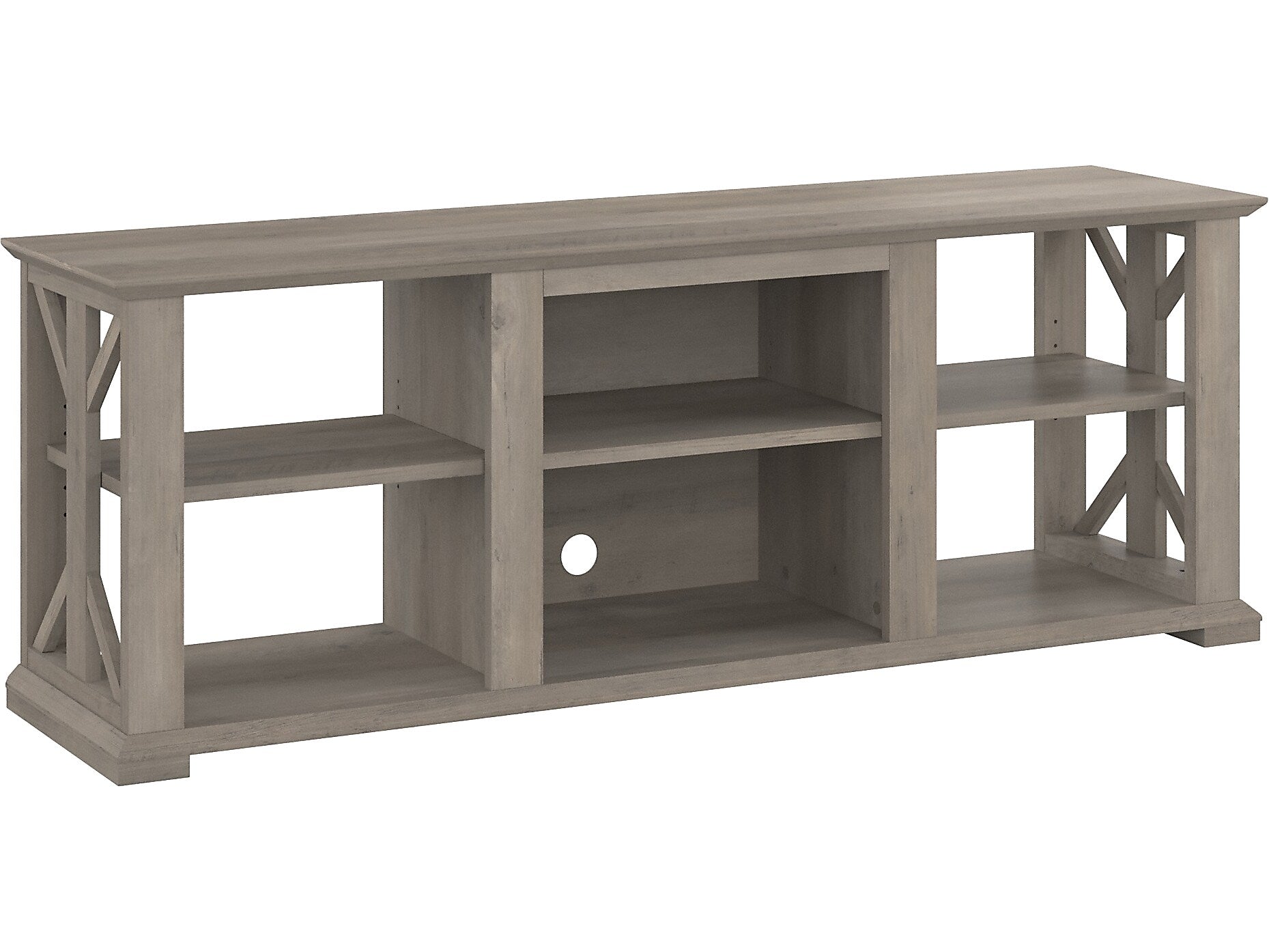Bush Furniture Homestead TV Stand, Screens up to 70", Driftwood Gray ...