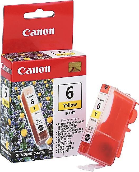 Canon 6 Yellow Standard Yield Ink Cartridge – Personal Touch Cleaning ...