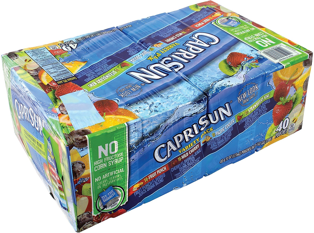 Capri Sun® Juice, 6 fl. oz. Pouches, Variety Pack, 40/Box – Personal ...