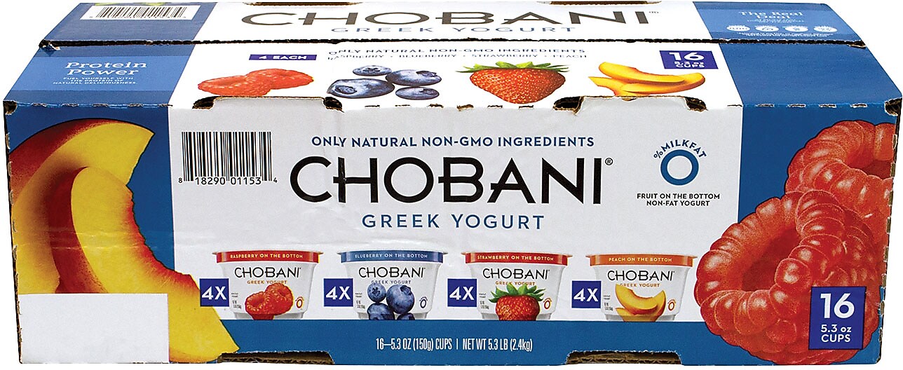 Chobani Greek Yogurt Variety Pack, 5.3 oz., 16/Pack – Personal Touch ...