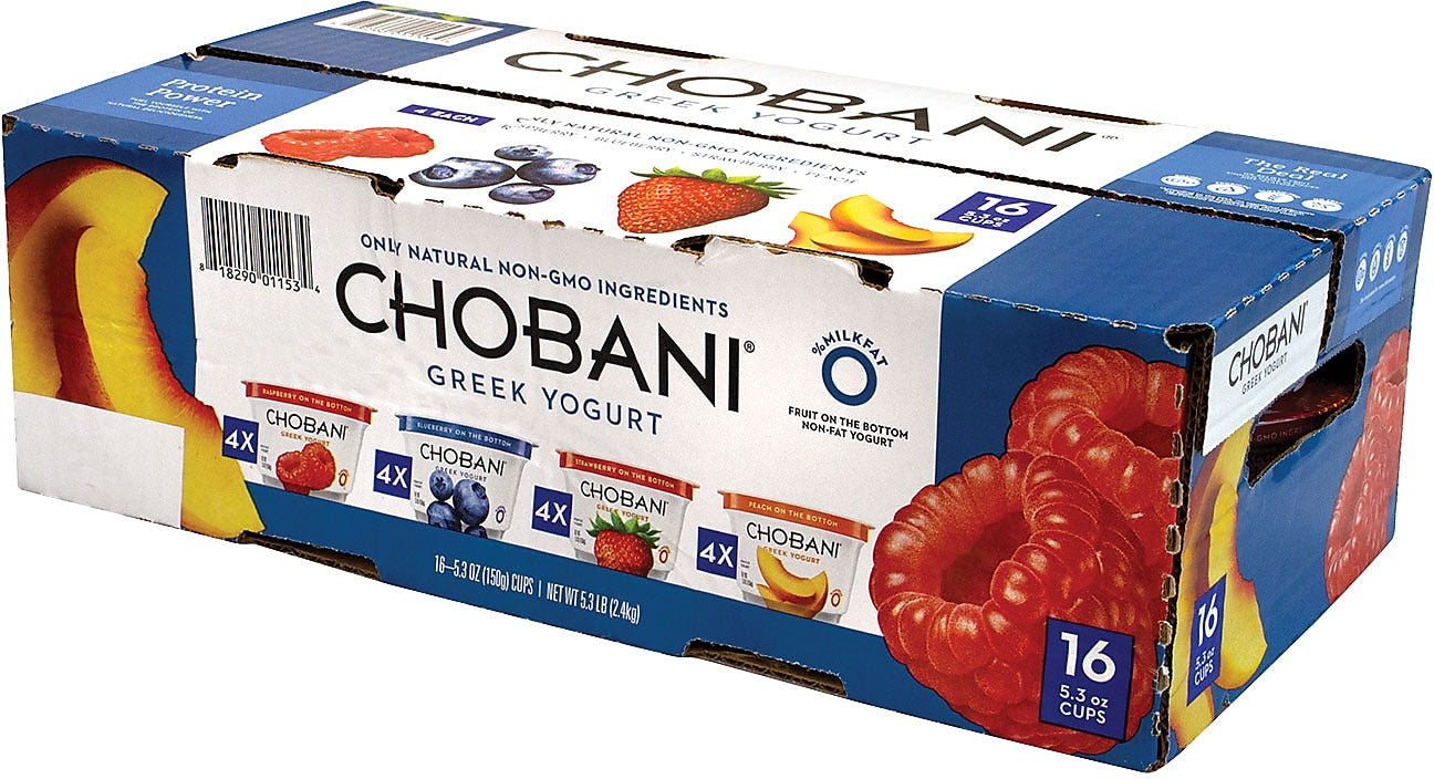 Chobani Greek Yogurt Variety Pack, 5.3 oz., 16/Pack – Personal Touch ...