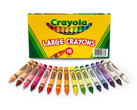 Crayola Large Crayons, Assorted Colors,16 Per Box – Personal Touch ...