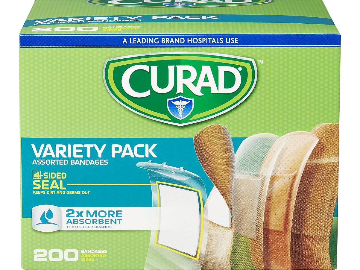 Curad Variety Pack Assorted Adhesive Bandages, 200/Pack – Personal ...