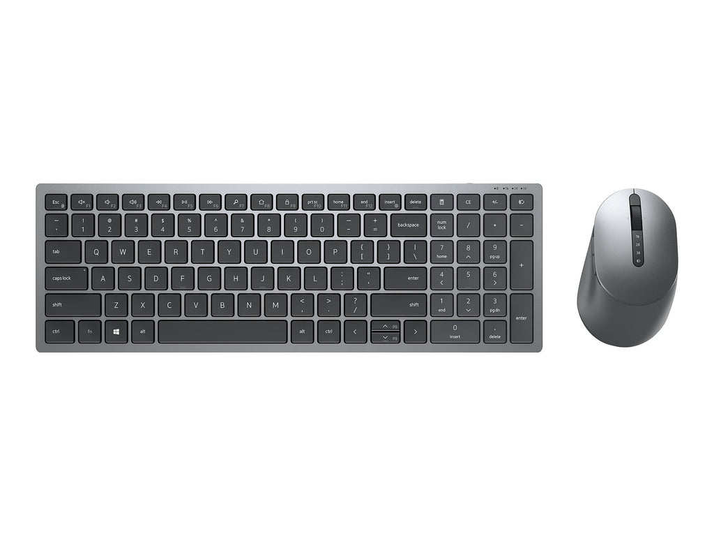 Dell Multi-Device Wireless Keyboard and Combo Optical Mouse, Gray ...
