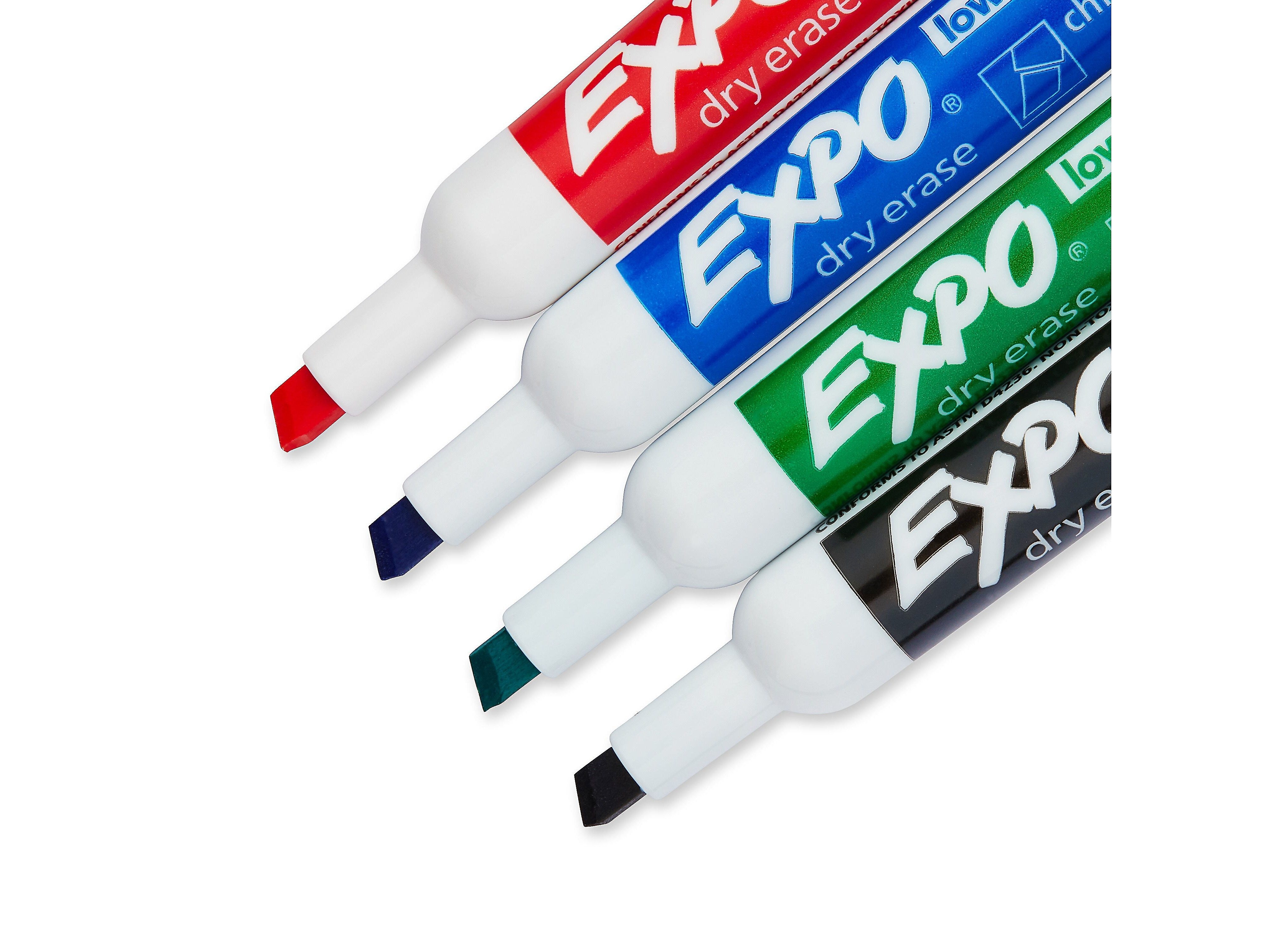 Expo Mountable Whiteboard Caddy Kit, Broad Chisel Tip, Assorted Colors ...