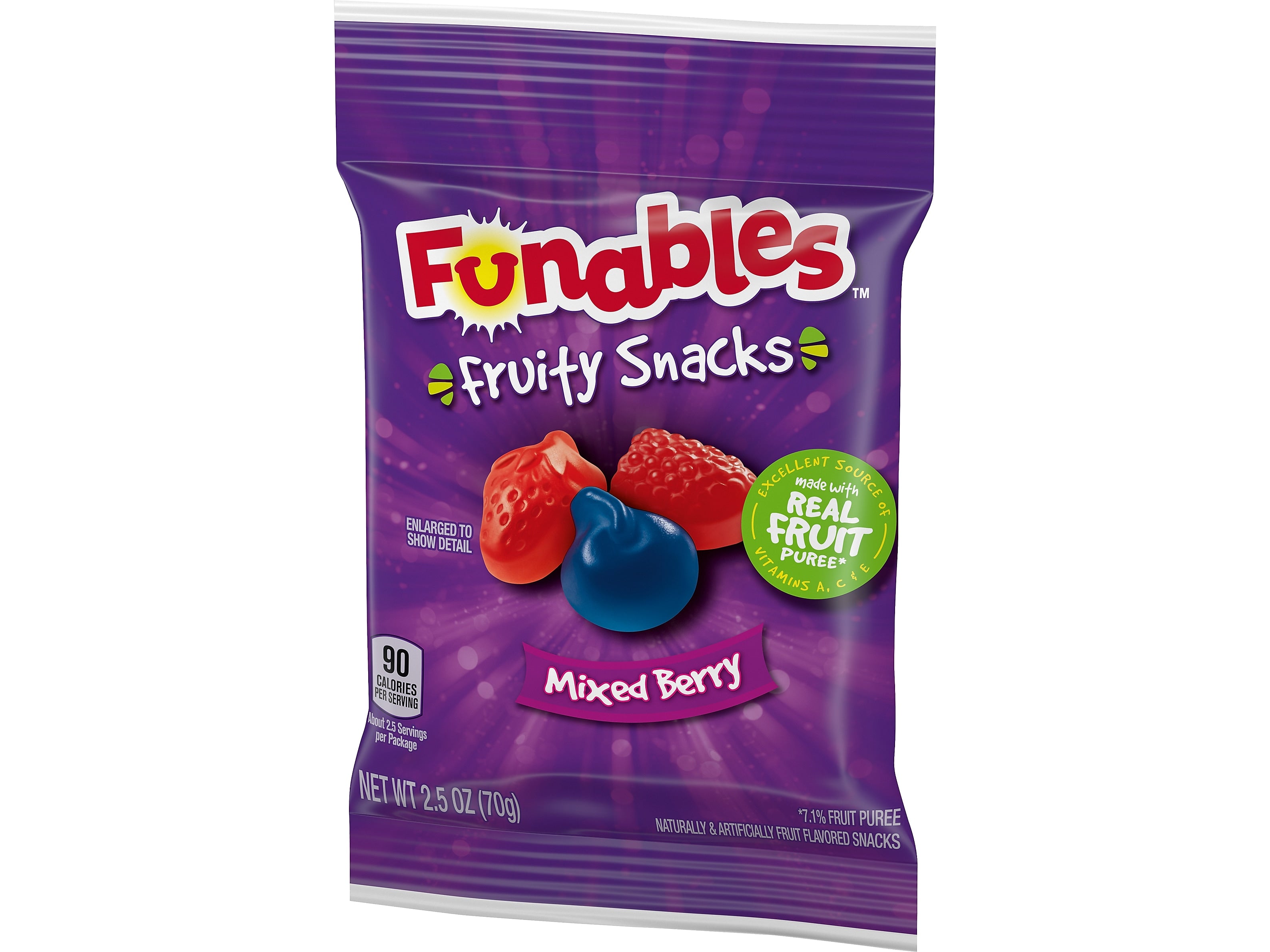 Ferrara Funables Gluten Free Mixed Berry Fruit Snacks, 2.5 oz, 48/Cart ...