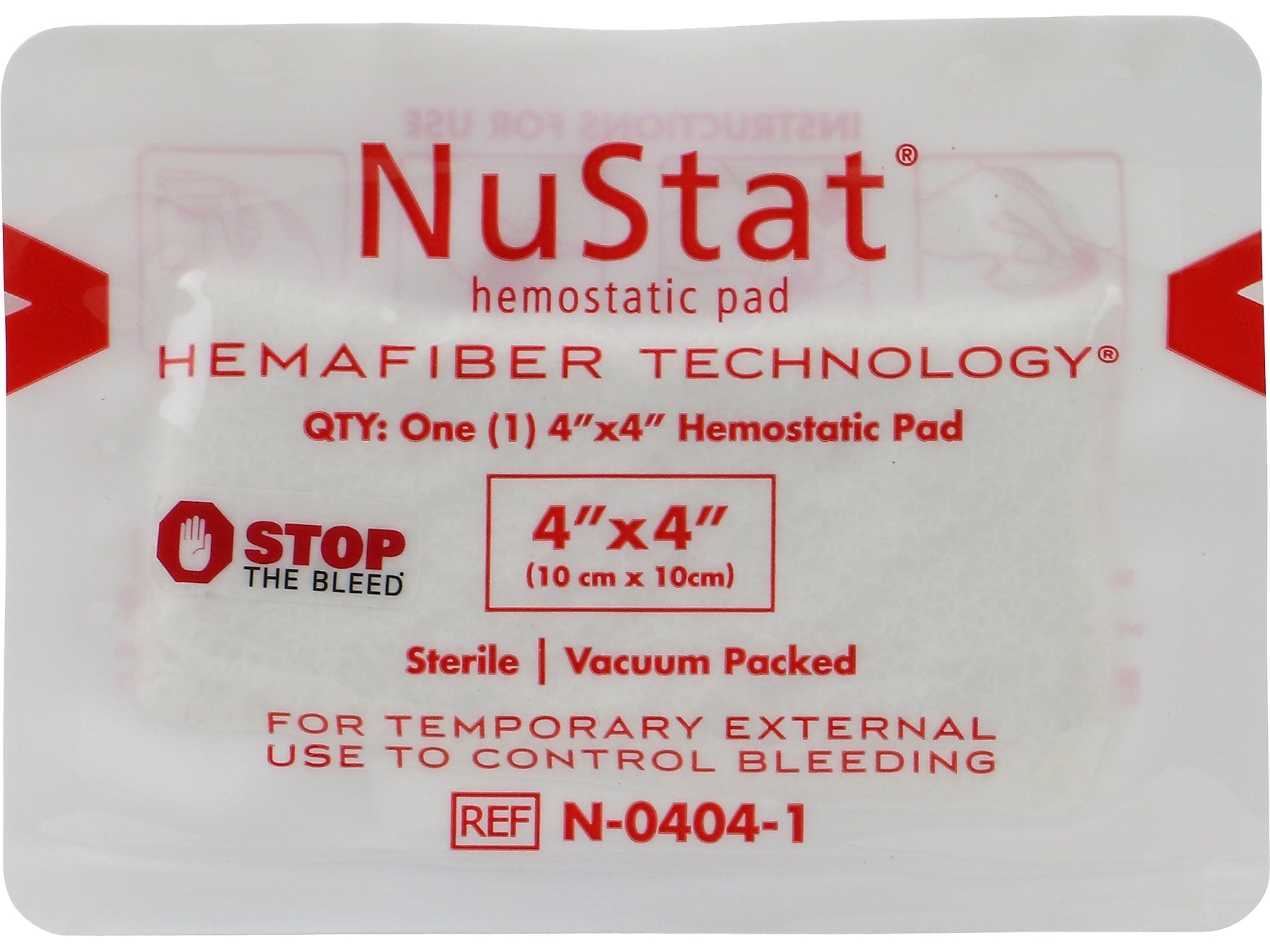 First Aid Only NuStat 4" Sterile Hemostatic Gauze Pad, 10/Pack ...