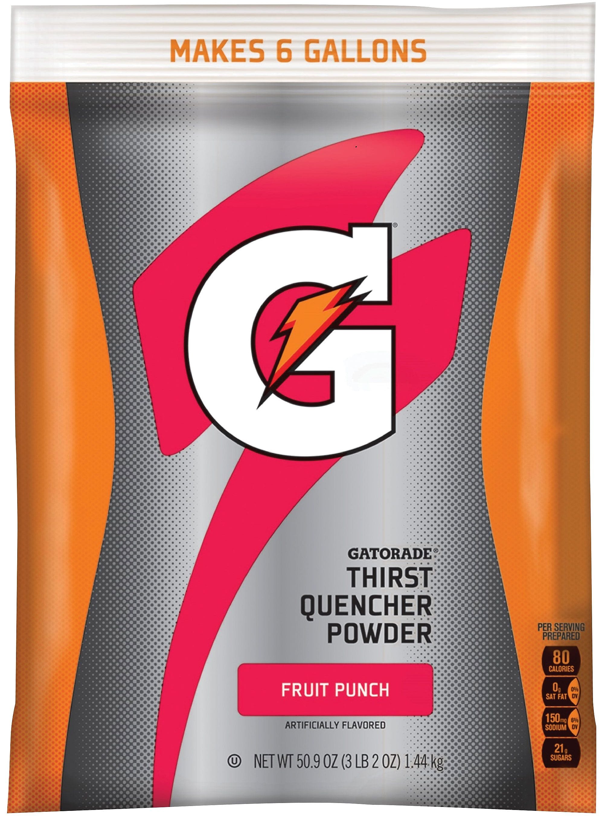 Gatorade Thirst Quencher Fruit Punch Powdered Sports Drink Mix, 51 Oz ...