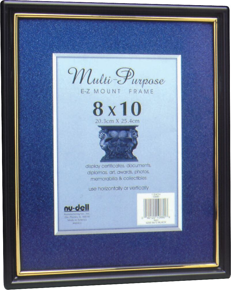 Nu-Dell® E-Z-Mount Frame, 10x8", Glass Face – Personal Touch Cleaning ...