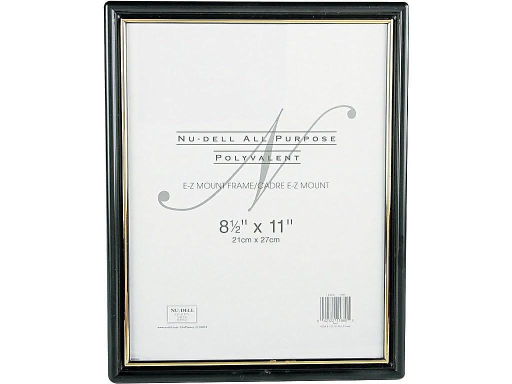NuDell EZ Mount Plastic Certificate Frame, Black – Personal Touch ...