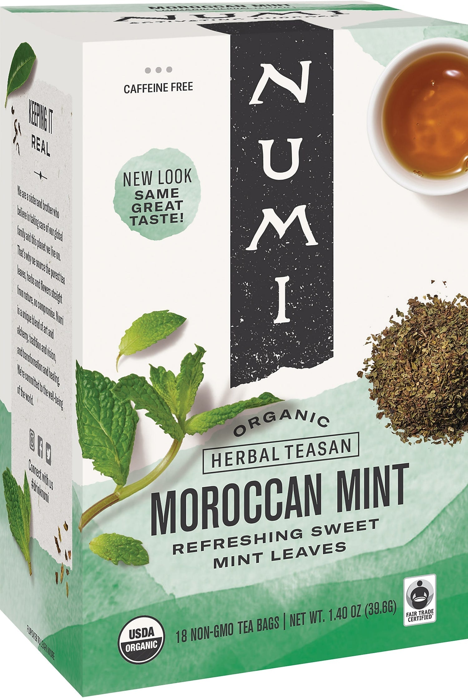 Numi Decaf Moroccan Mint Tea Bags, 18/Box – Personal Touch Cleaning and ...