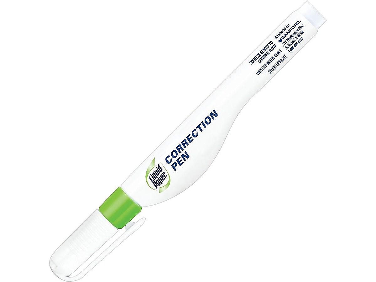 Paper Mate Liquid Paper Correction Pen, 7 ml., White – Personal Touch ...