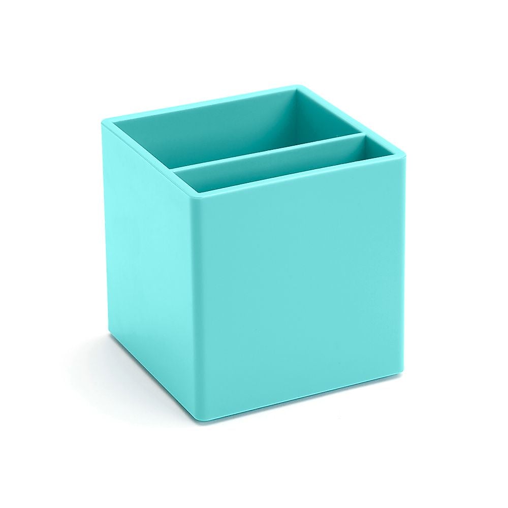 Poppin 2 Compartment Plastic Pen Cup – Personal Touch Cleaning and ...