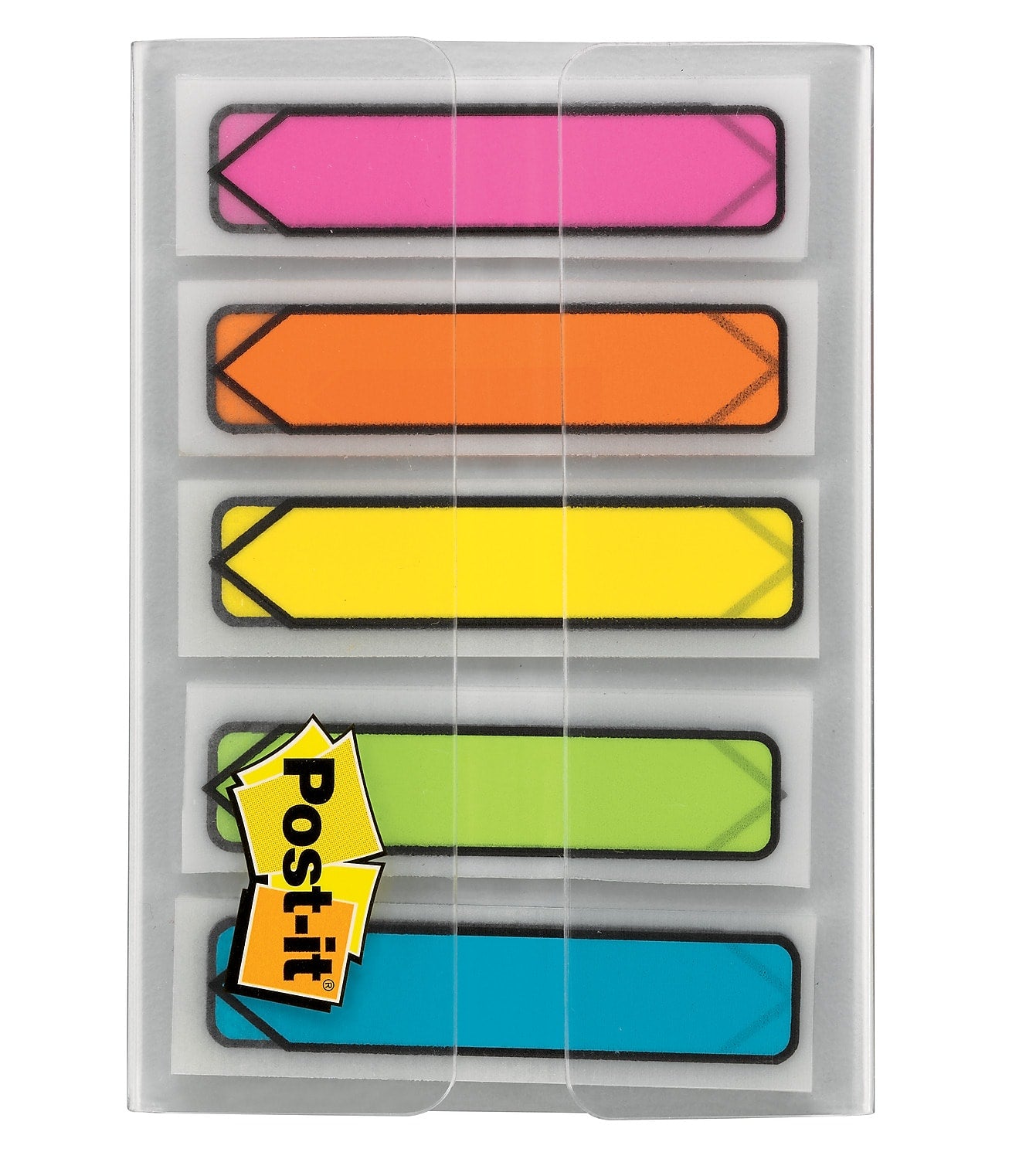 Post-it Arrow Flags, .47" Wide, Assorted Colors, 100 Flags/Pack ...