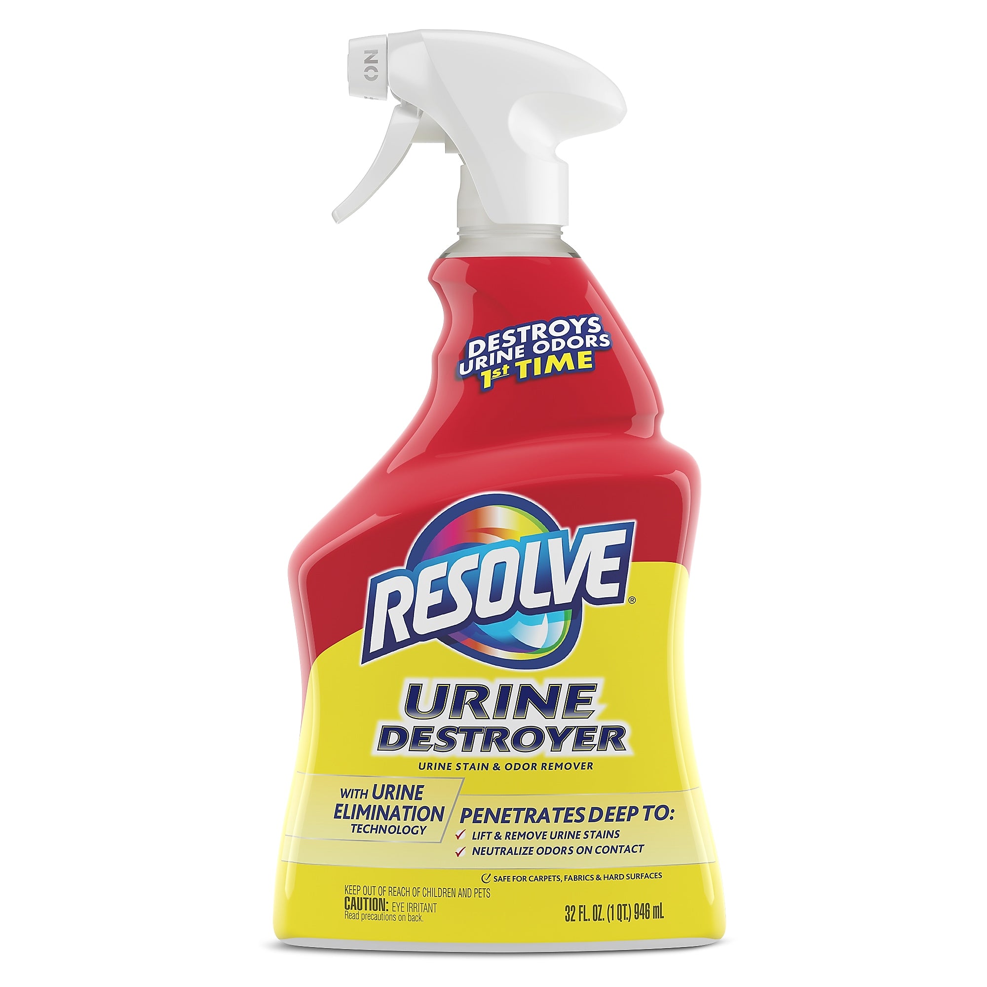 Resolve Urine Destroyer Stain & Odor Remover, 32 oz. Bottle – Personal ...