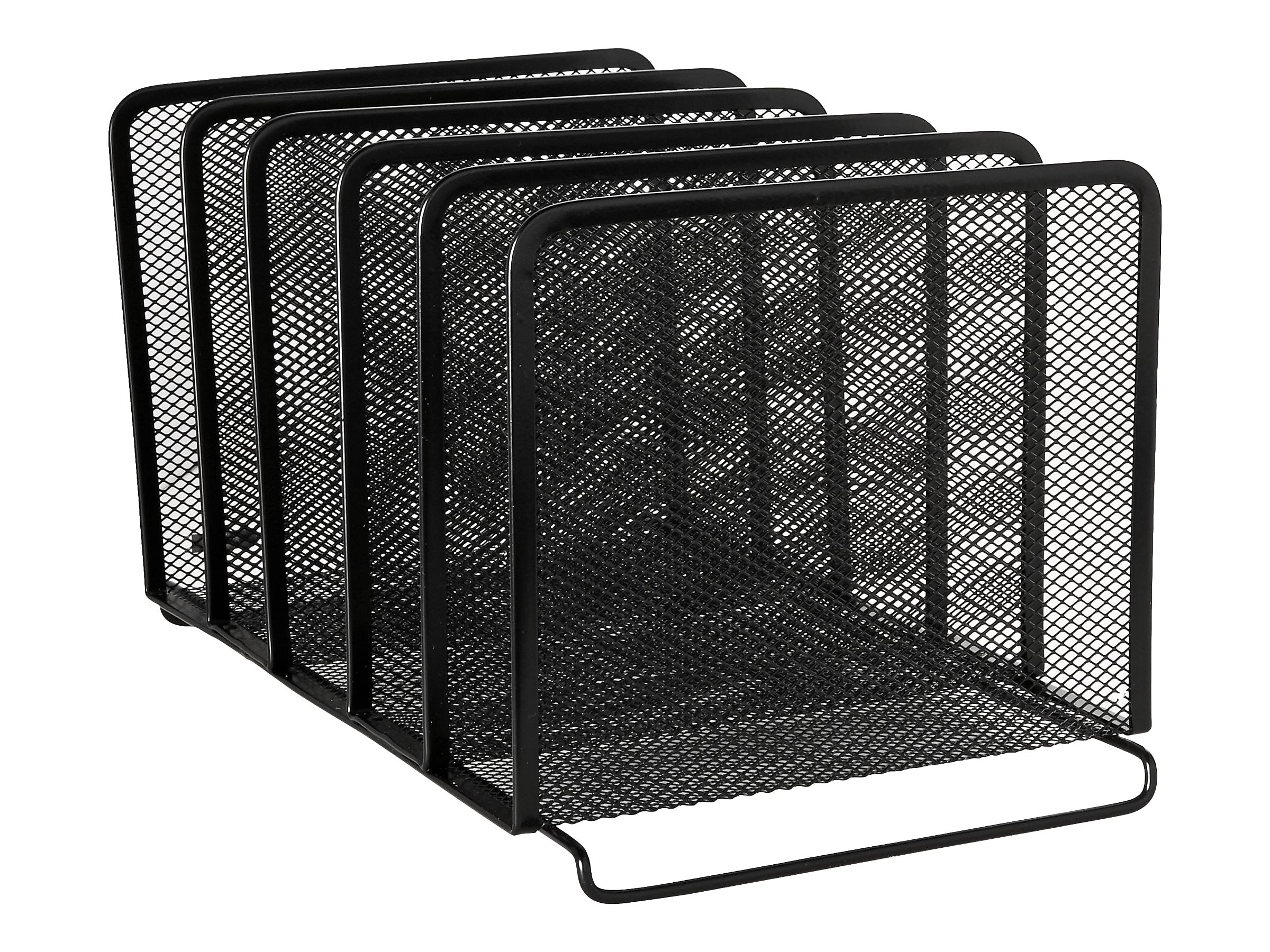 Rolodex 5-Compartment Wire Mesh File Organizer, Black – Personal Touch ...