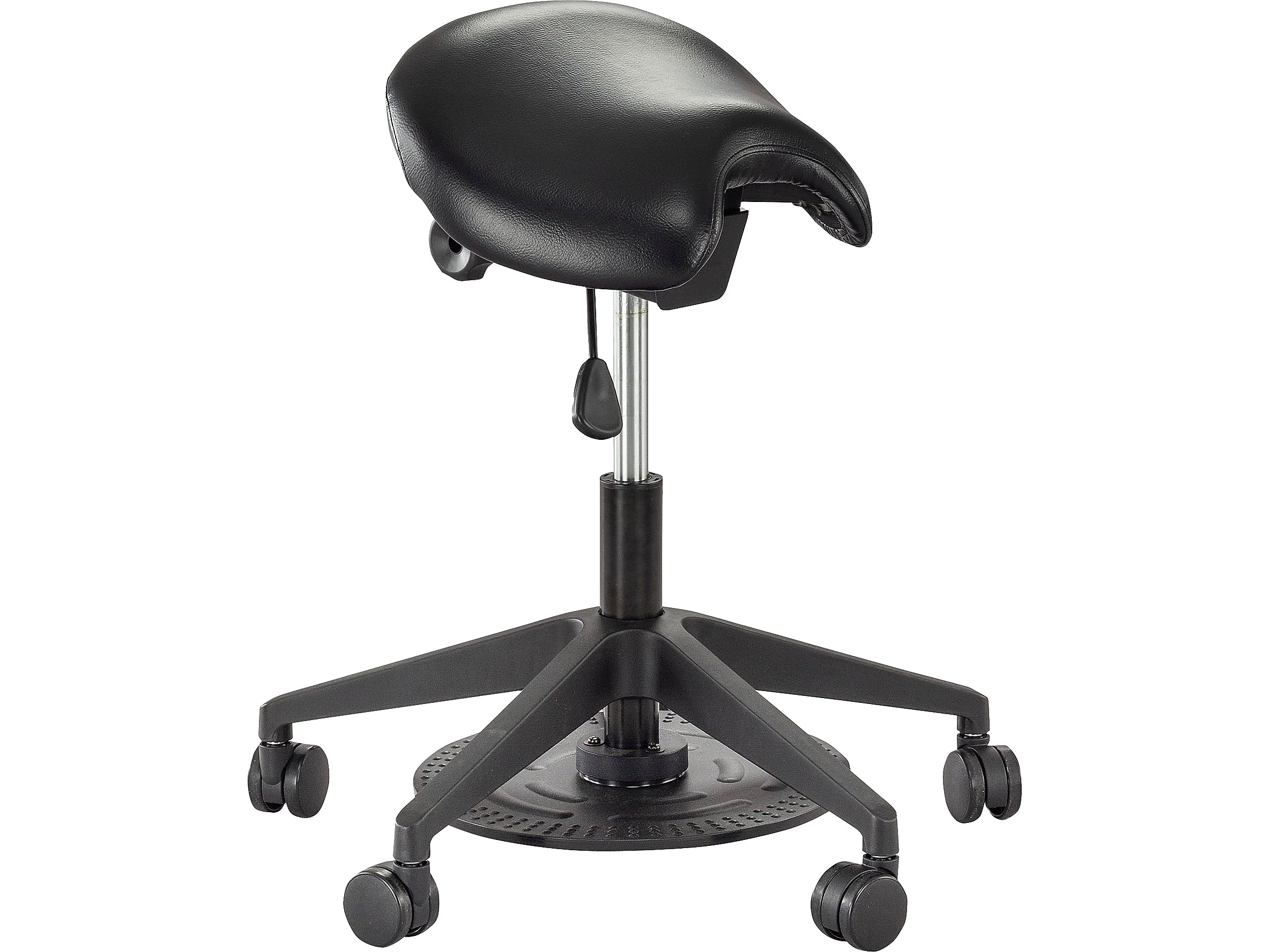 Safco Saddle Seat 27" Lab Stool, Black Vinyl – Personal Touch Cleaning ...