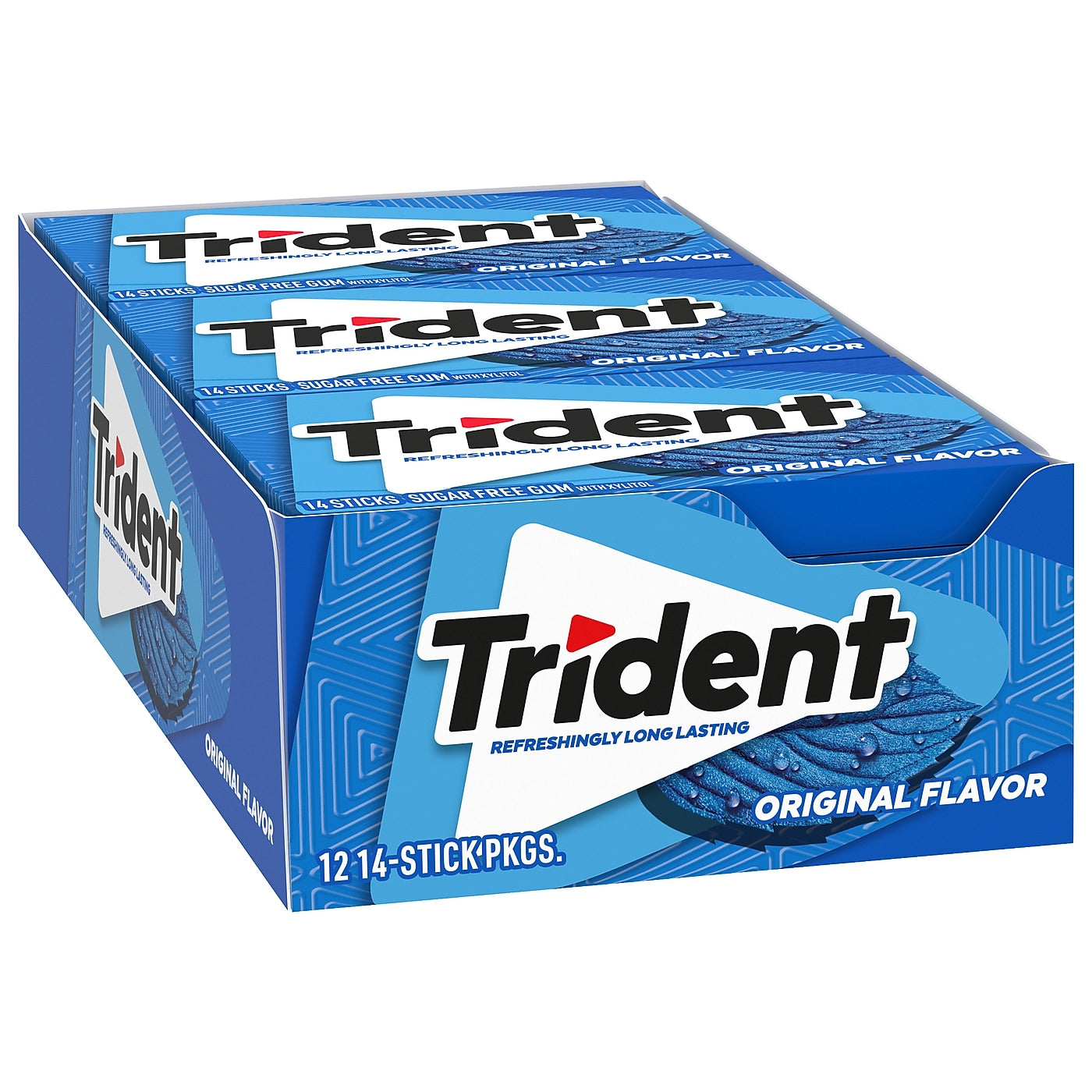 Trident Original Gum, 14 Pieces/Pack, 12/Box – Personal Touch Cleaning ...