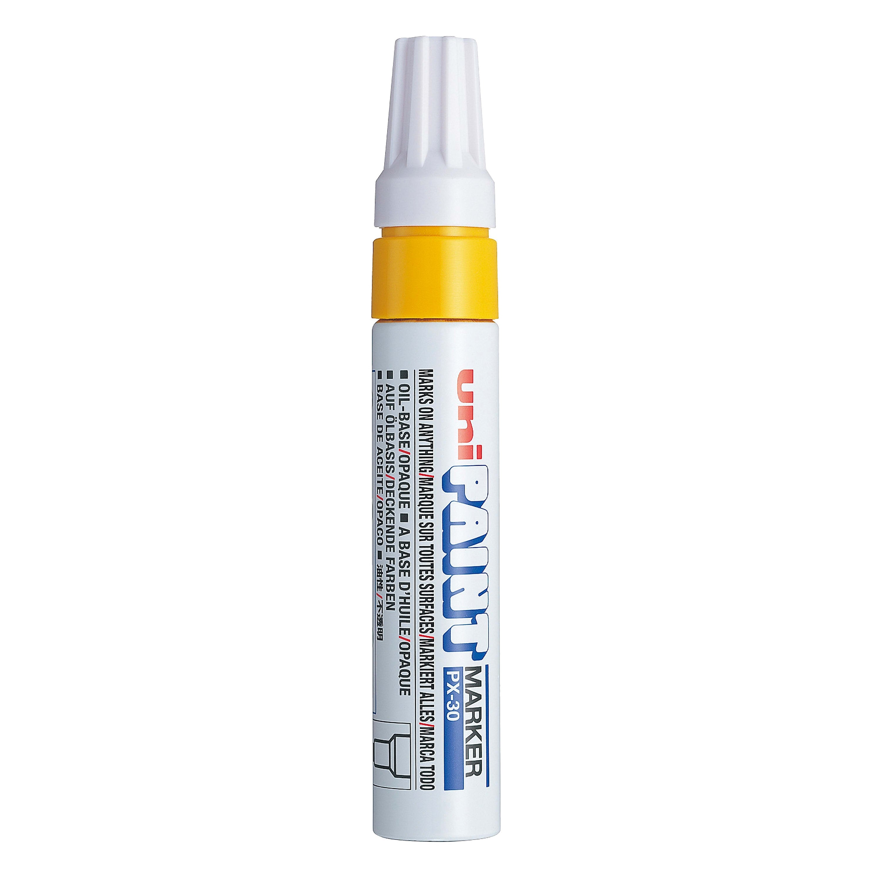 uni PAINT PX-30 Oil-Based Paint Marker, Broad Line, Yellow – Personal ...